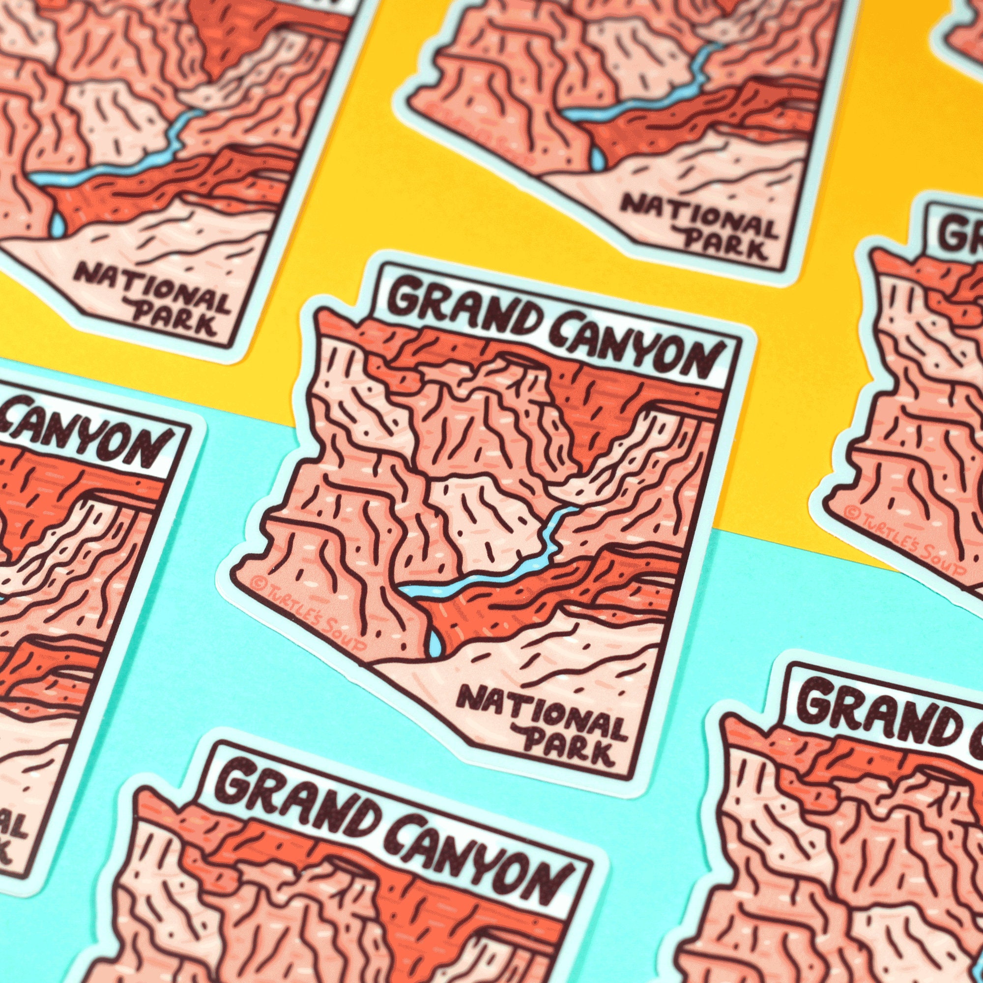 Arizona Grand Canyon Sticker Waterproof Vinyl Sticker Water - Etsy