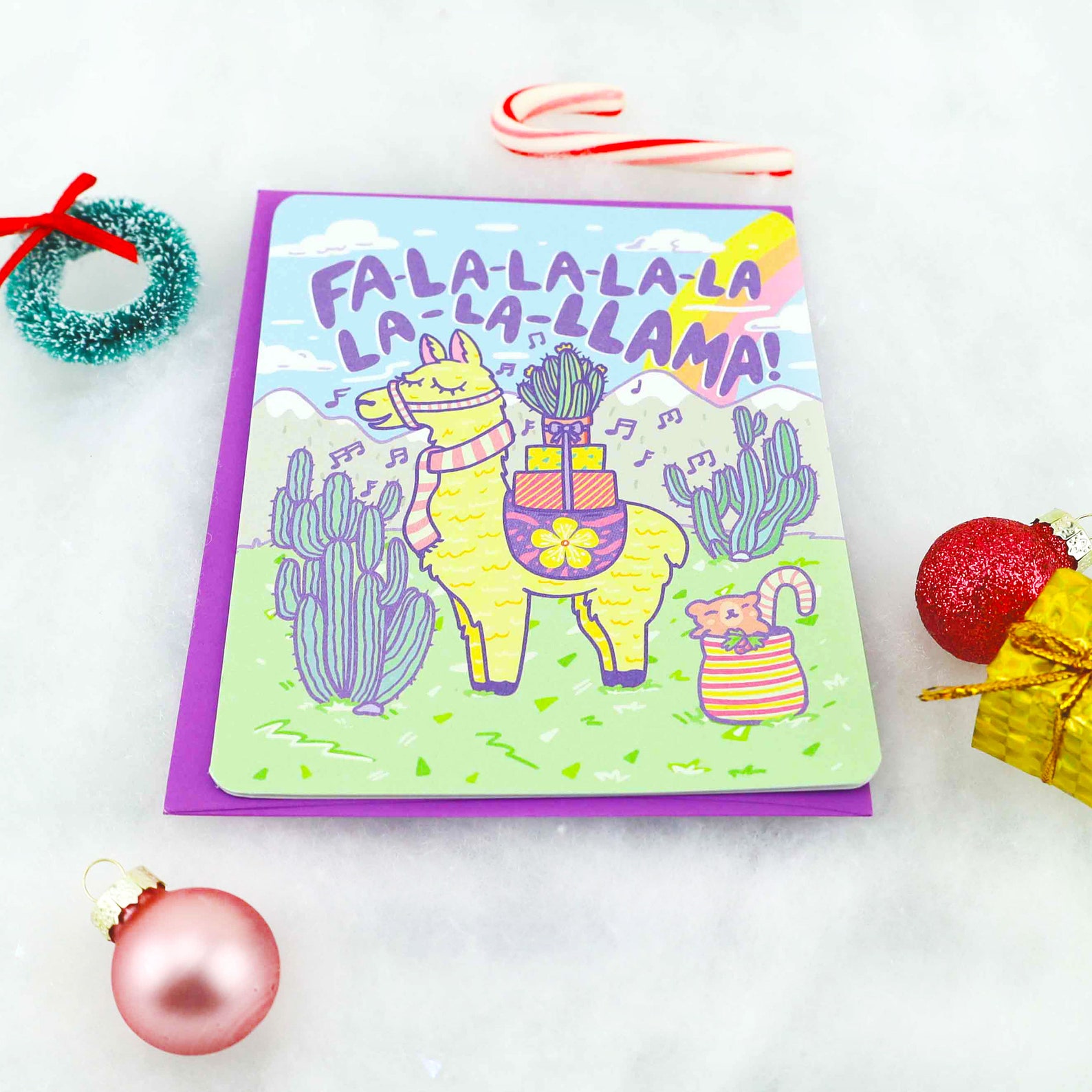 Funny Llama Christmas Card Llama Holiday Card Funny - Etsy