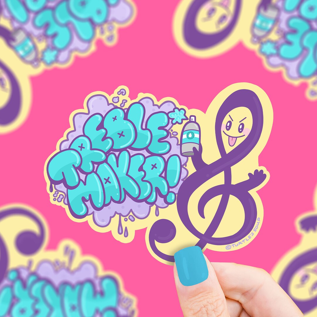 Treble Maker Treble Clef Funny Musician Vinyl Sticker - Etsy