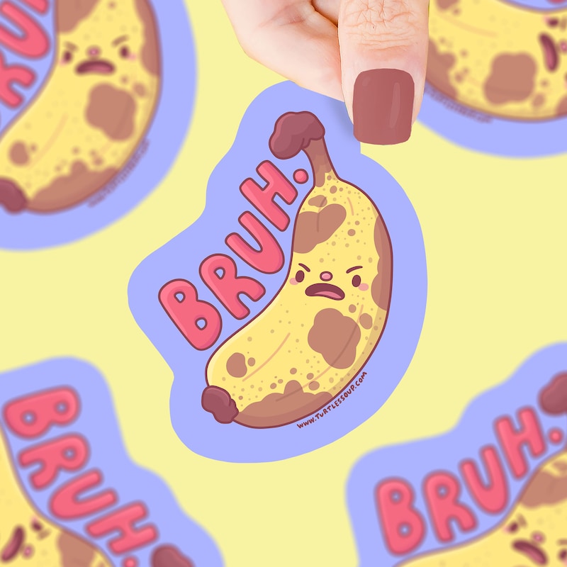 Banana Sticker - Etsy