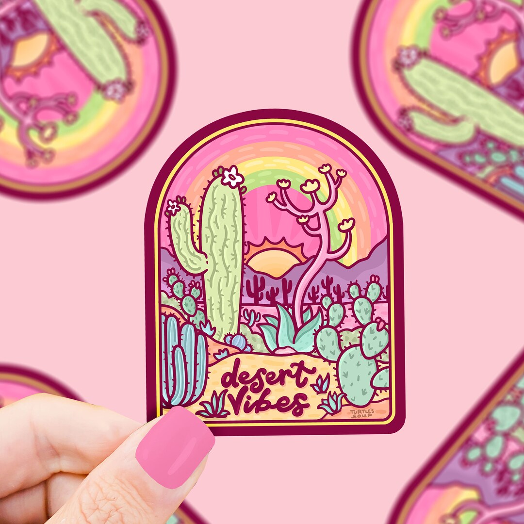 Desert Vibes Sticker, Western Sticker, Desert Lover, Southwest, Good ...