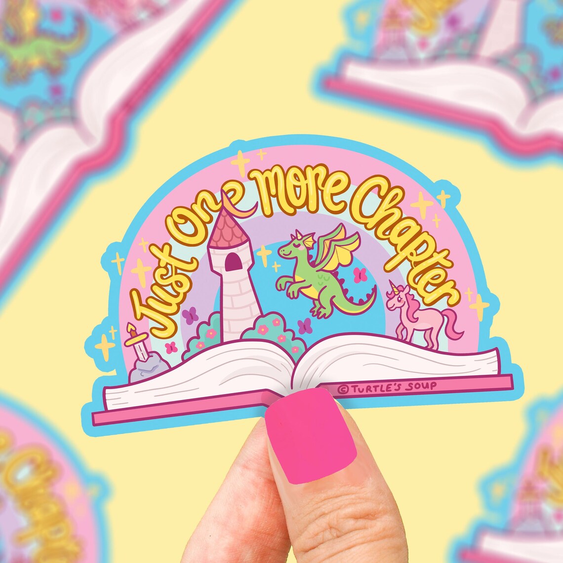 Just One More Chapter Book Lover Sticker Reading Sticker - Etsy