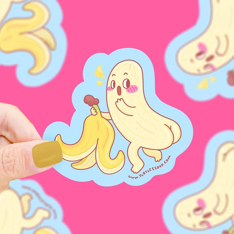 Banana Sticker - Etsy