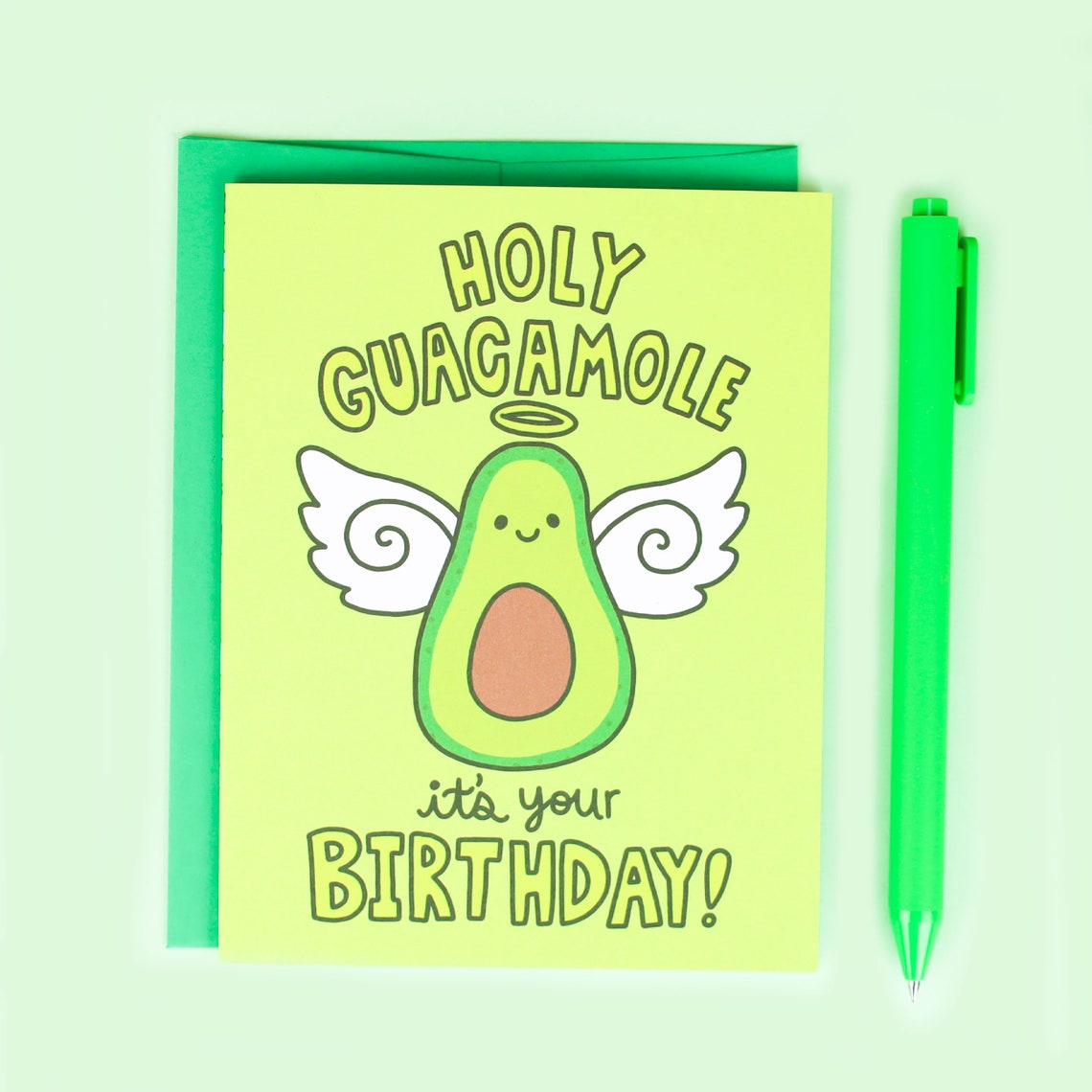 Guac Card Funny Birthday Card Avocado Bestie Card Holy - Etsy UK