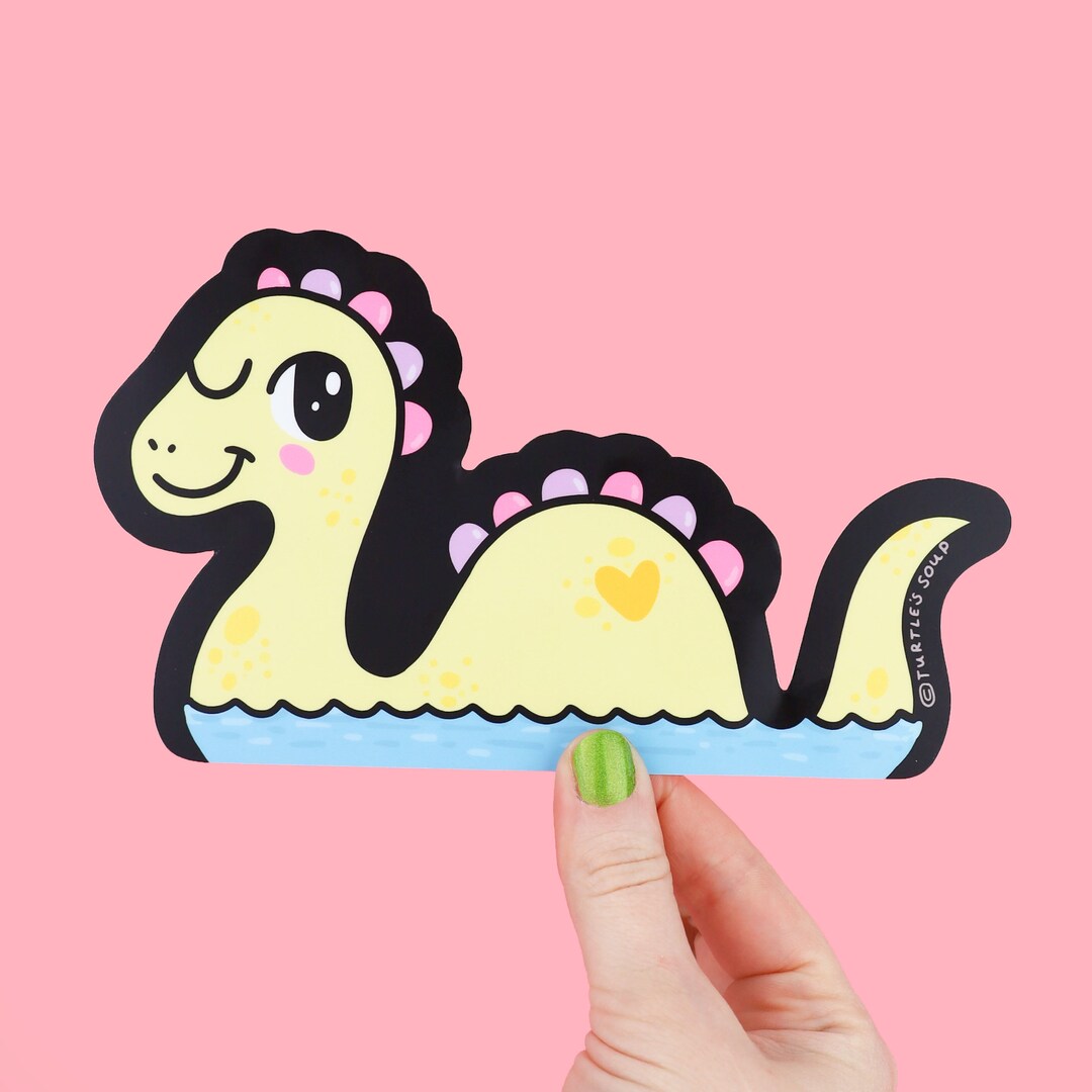 Nessie, Cryptid, Loch Ness, Vinyl Sticker, Peek-a-boo, Large, Car ...