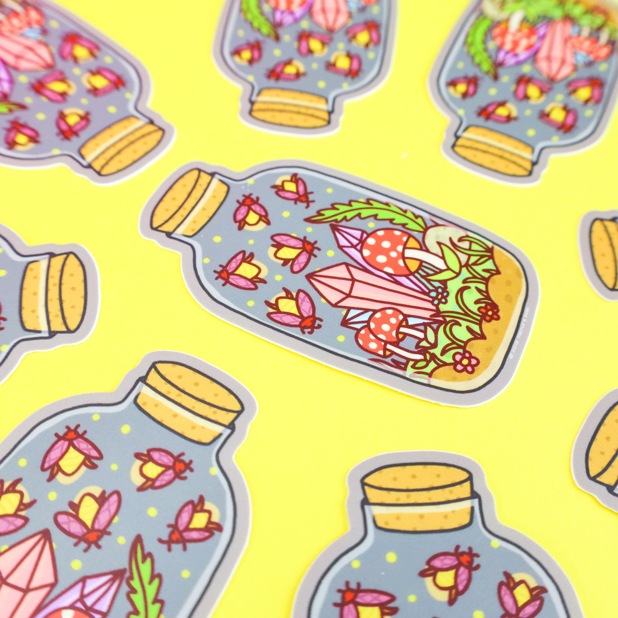 Terrarium Sticker Cottagecore Fantasy Vinyl Stickers Star | Etsy