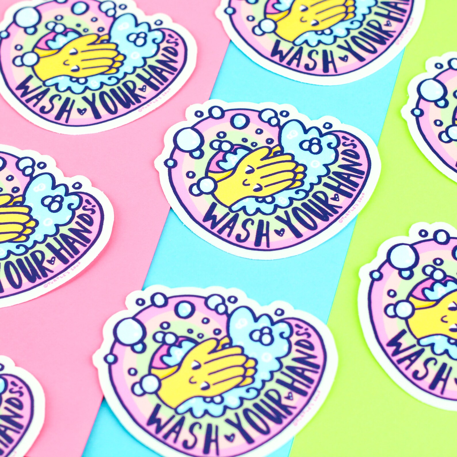 Wash Your Hands Sticker Kids Sticker Personal Hygiene Work - Etsy