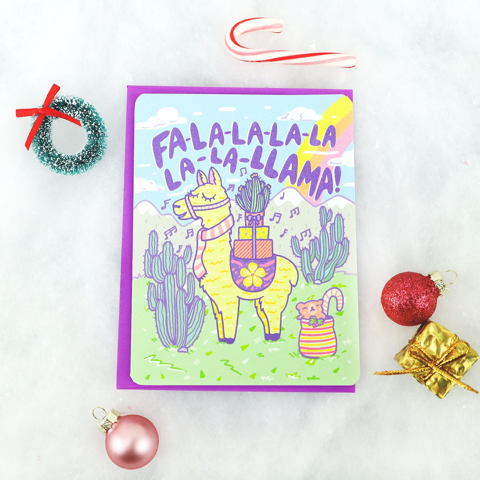 Funny Llama Christmas Card Llama Holiday Card Funny - Etsy