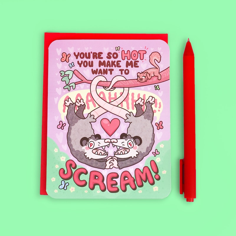 Trashy Valentine Card - Etsy
