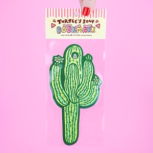 Saguaro Cactus Bookmark, Reading, Book Lover Gift, Cute Bookmark ...