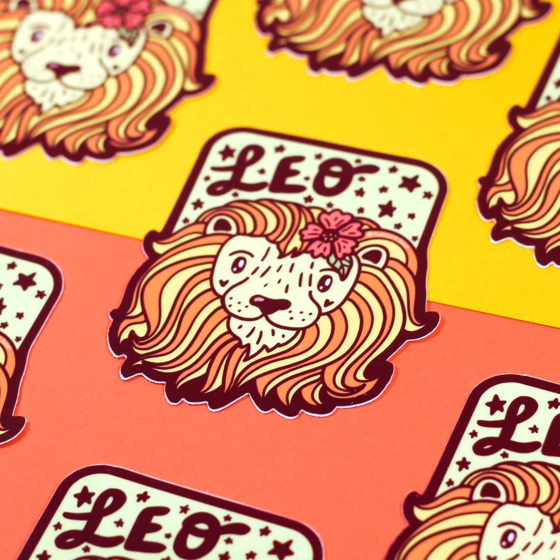 Leo Vinyl Sticker Cute Sticker Waterproof Laptop Sticker - Etsy