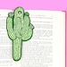 Saguaro Cactus Bookmark, Reading, Book Lover Gift, Cute Bookmark ...
