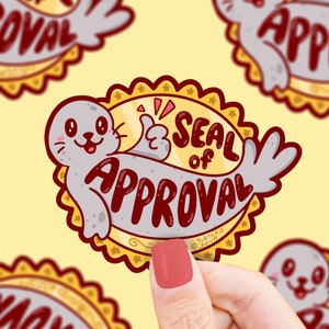 Seal of Approval Vinyl Sticker Ocean Animals Pun Funny - Etsy