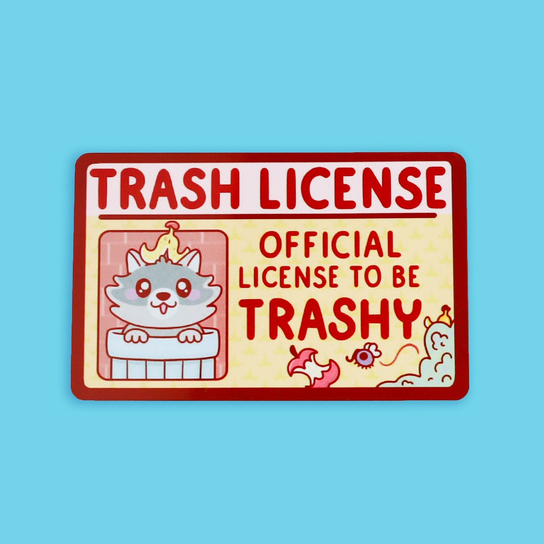 Trash Raccoon Fake Drivers License, Funny ID Card, Parody, Meme, New ...