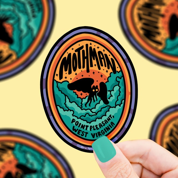 Vinyl Mothman Stickers - Etsy