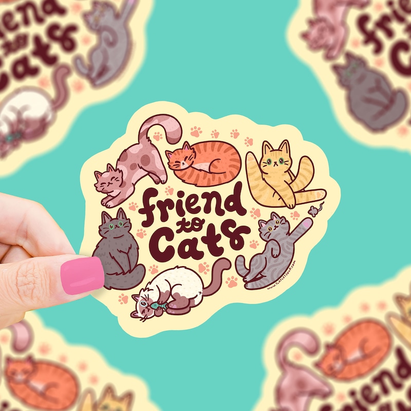 Cat Sticker - Etsy