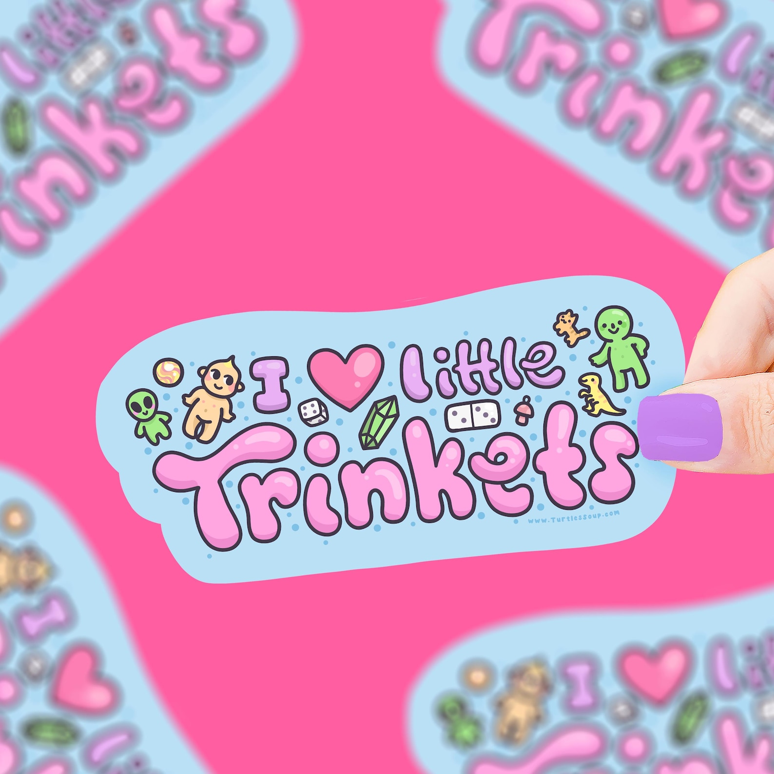 I Heart Little Trinkets Sticker, Collectibles, Cute, Baby Angel, Knick ...
