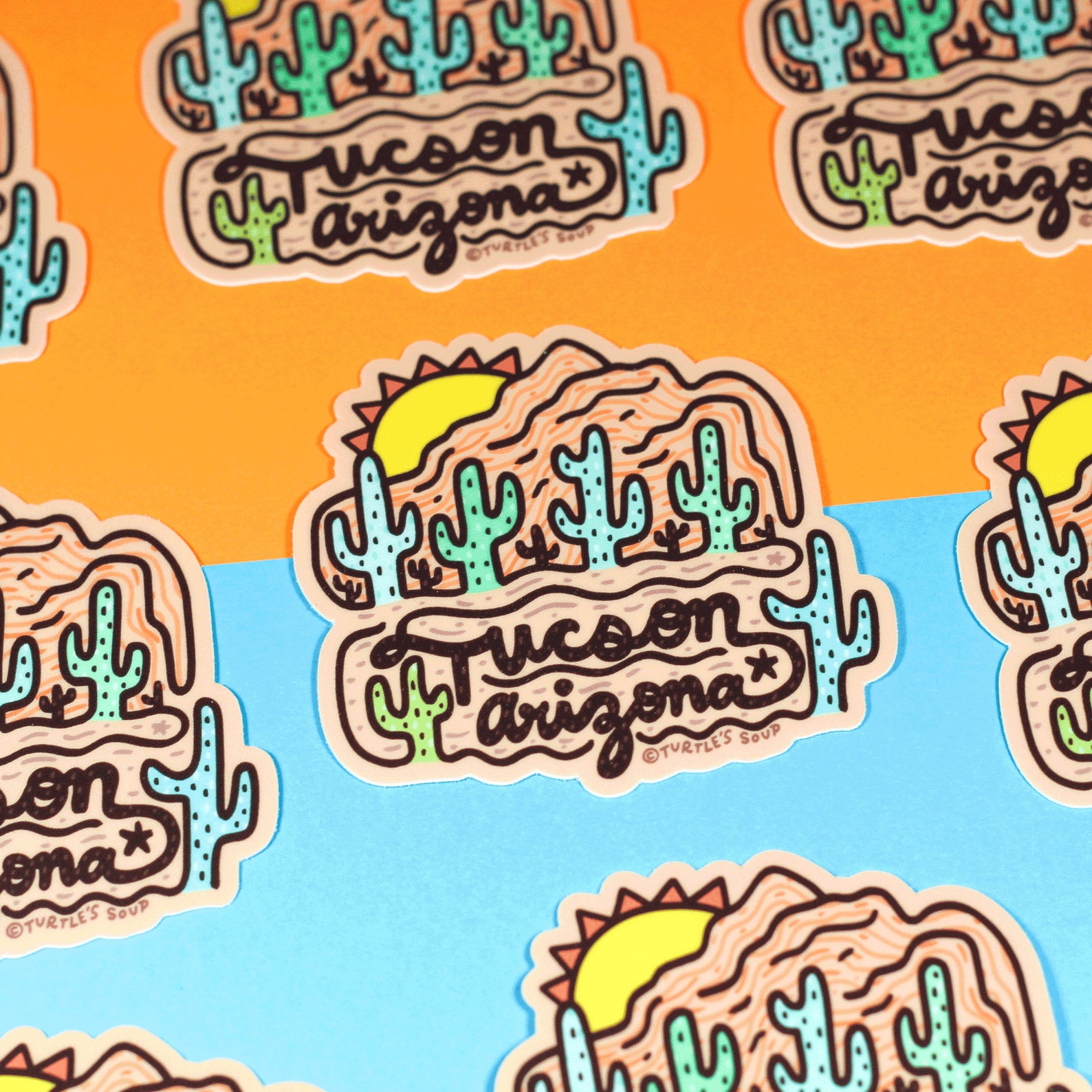 Tucson Sticker Weatherproof Decal Arizona Sticker Sonoran - Etsy