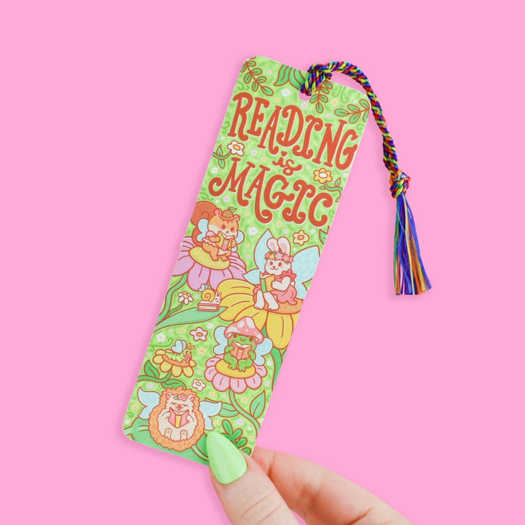 Reading is Magic Fairy Bookmark, Fantasy, Bookish, Fairy Animals ...
