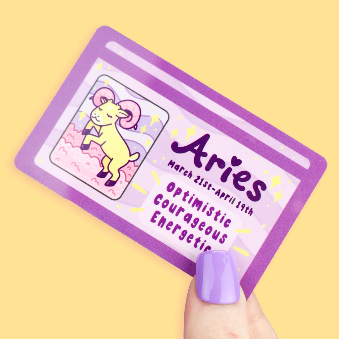 Aries Zodiac Parody Driver's License: Funny Horoscope Novelty ID Card ...