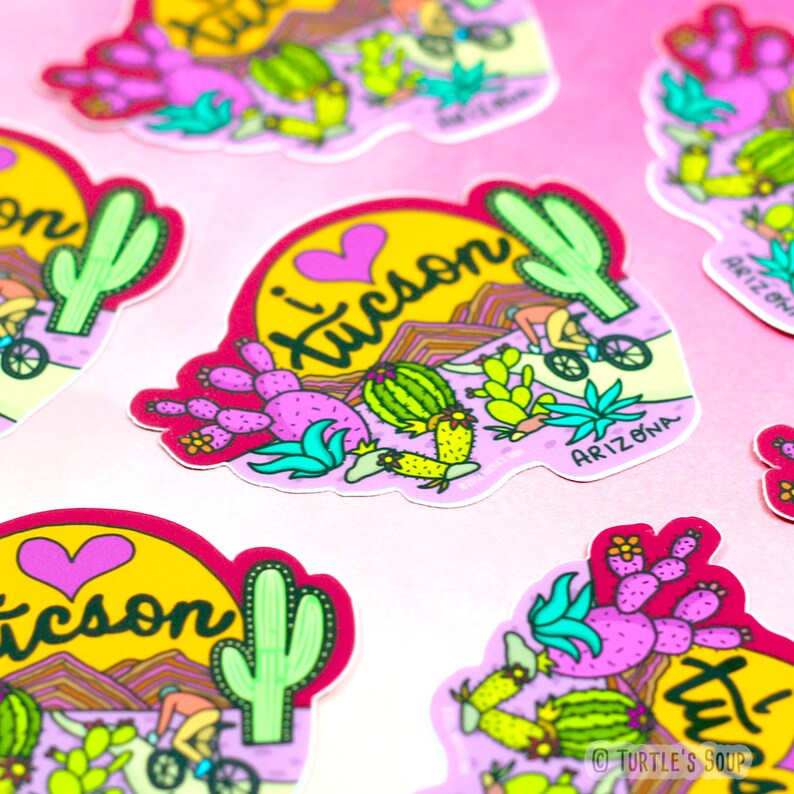 Tucson Sticker Arizona Decal Southwestern Decor Desert | Etsy
