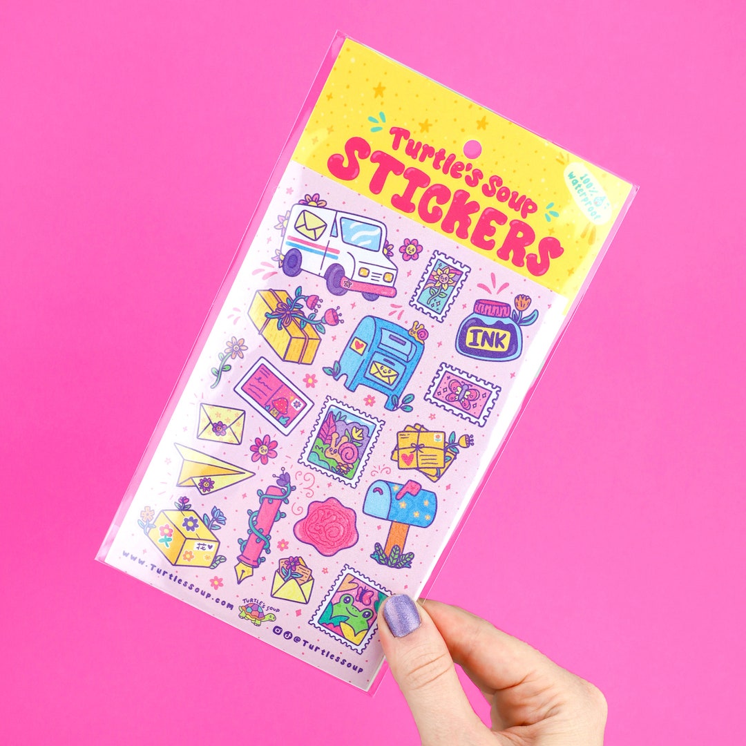 Happy Mail Planner Stickers, Package Stickers, Kawaii Mail Stickers ...