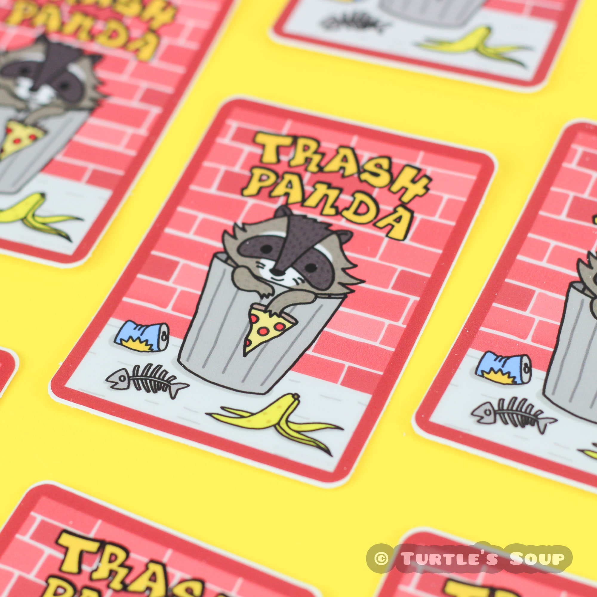 Funny Stickers Trash Panda Raccoon Sticker Graffiti Art | Etsy