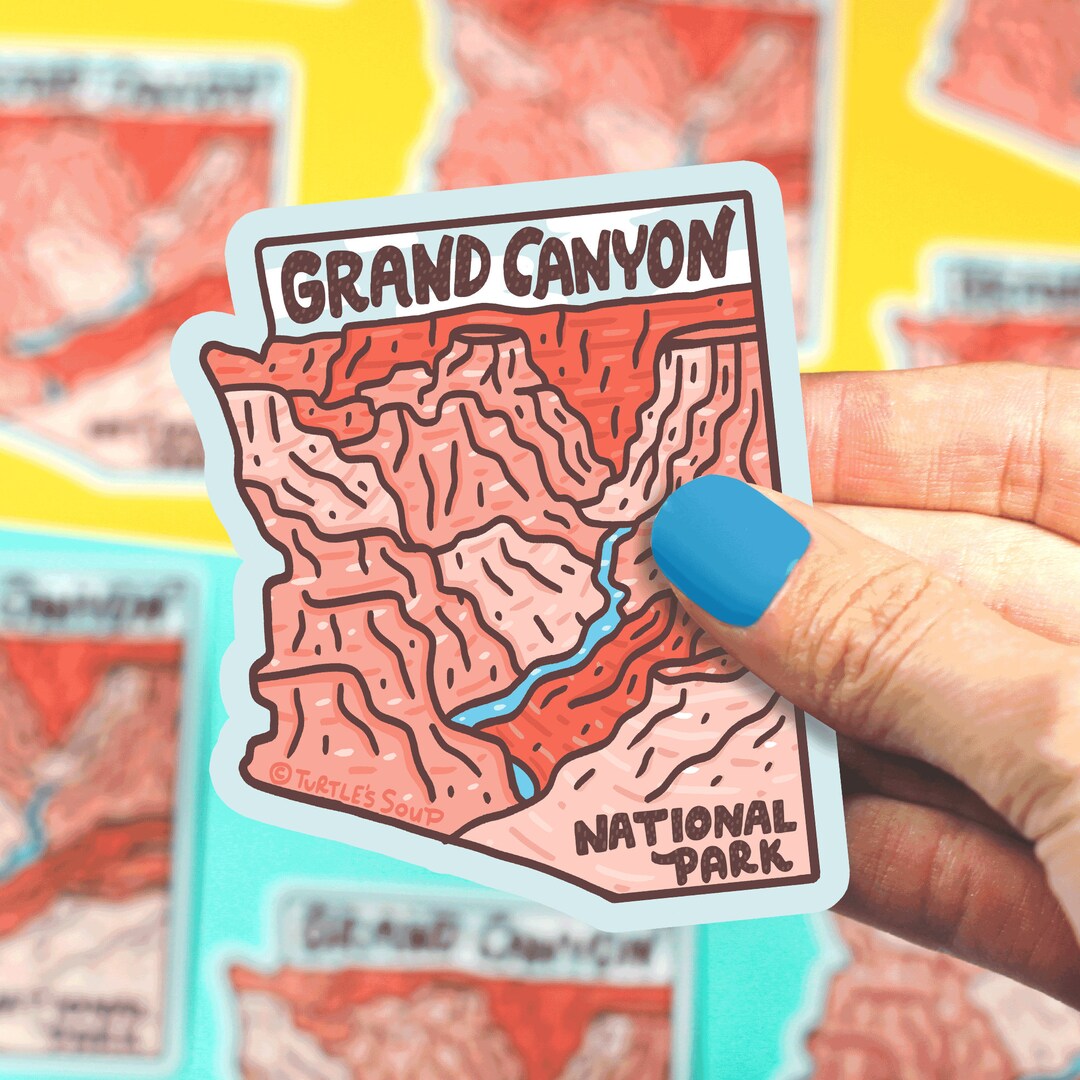 Arizona Grand Canyon Sticker, Waterproof Vinyl Sticker, Water Bottle ...