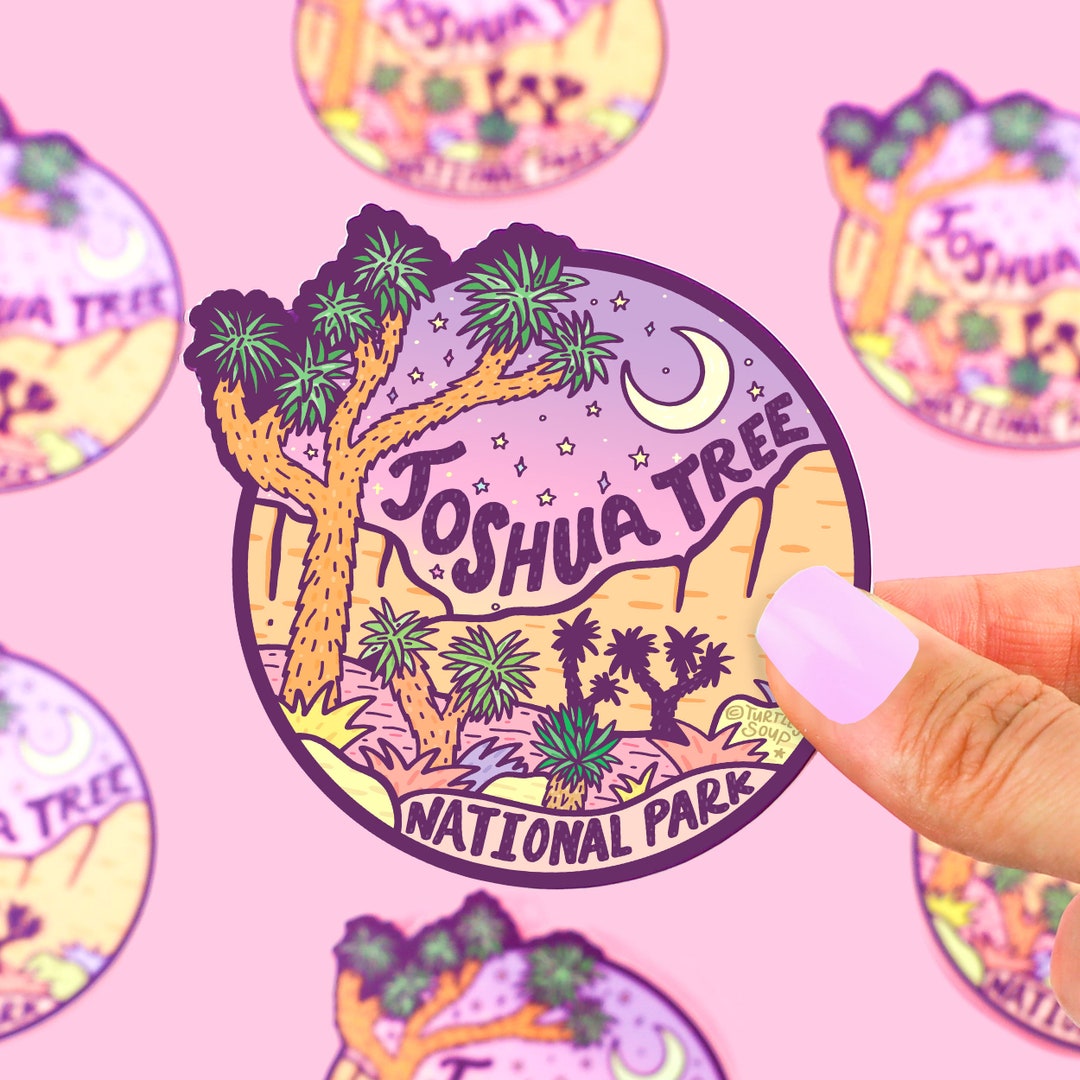 Joshua Tree Vinyl Sticker, Outdoorsy, Parks, Hiking, Camping, Laptop ...