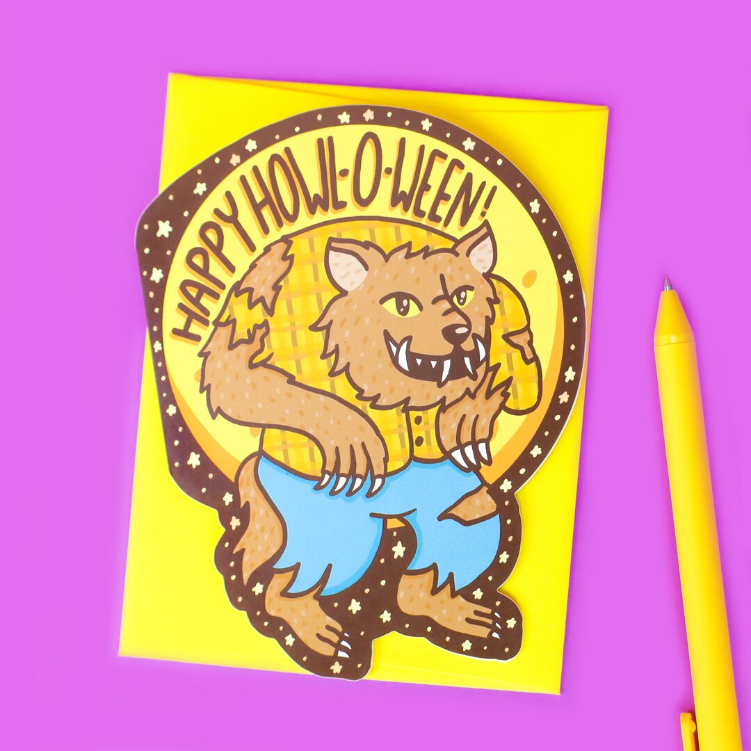 CLEARANCE Happy Halloween, Werewolf, Howl, Howloween, Funny Puns, Fall ...