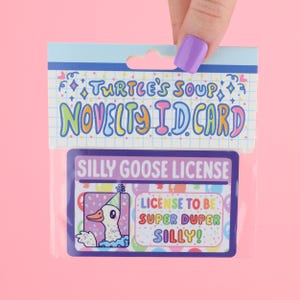 Silly Goose License Parody ID Card: Funny Novelty Gift - Etsy