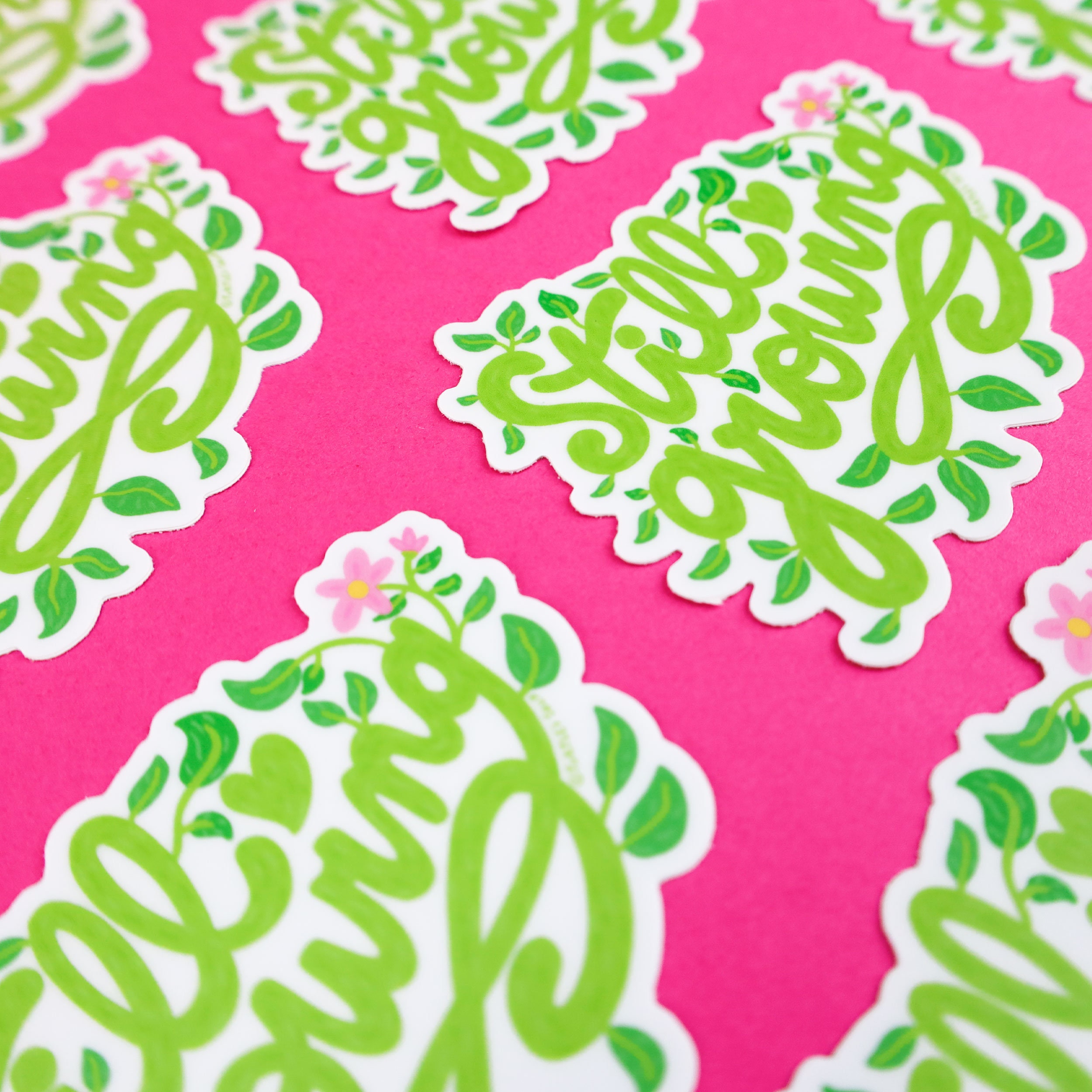Still Growing Self Growth Vinyl Sticker Vines Plants | Etsy