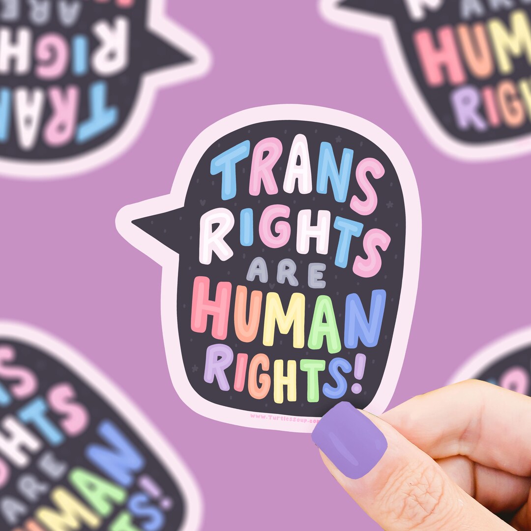 Trans Rights, Human Rights, Cute, Happy, LGBTQ, Colorful, Rainbow, Love ...