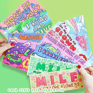 Later Loser, Funny Alien Bumper Sticker, Extraterestrial Car Decal ...