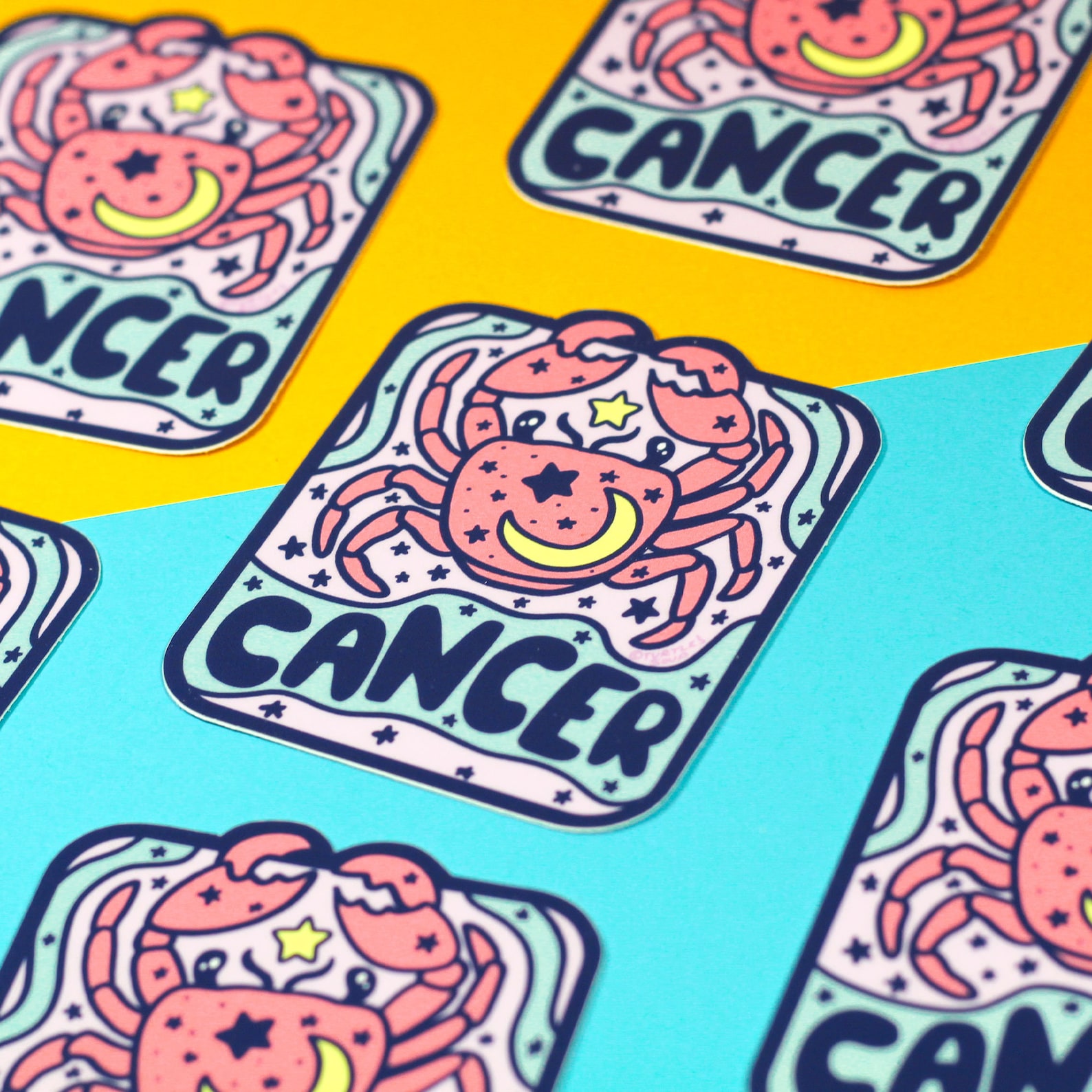 Cancer Vinyl Sticker Cute Sticker Waterproof Laptop - Etsy