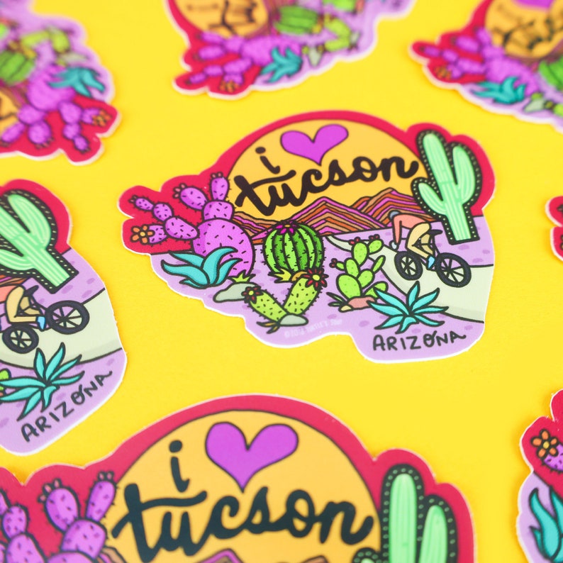 Tucson Sticker Arizona Decal Southwestern Decor Desert - Etsy