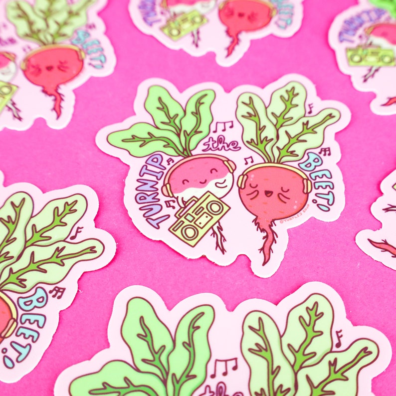 Beet Sticker Party Stickers Food Puns Foodie Gift Farmer | Etsy