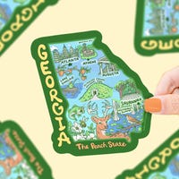 Welcome to Georgia Sticker • Road Sign Inspired Design • Waterproof ...