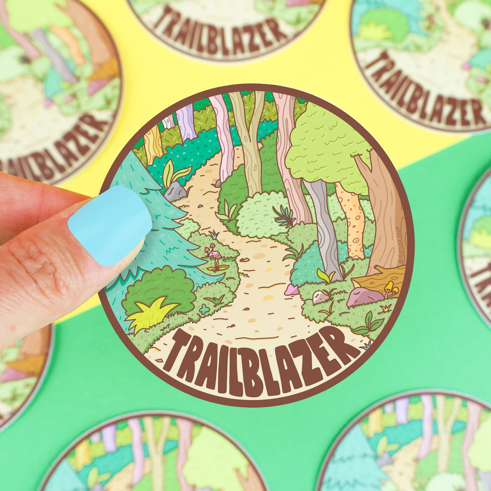 Trailblazer Hiking Sticker Hiker Decal Sticker for Water - Etsy UK
