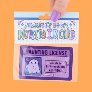 Haunting License ID Card: Funny Ghost Hunter Novelty Gift - Etsy