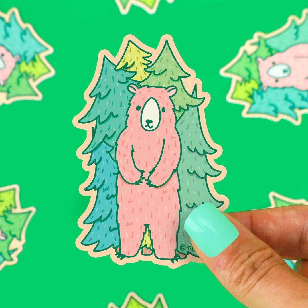 Bear in the Forest, Cute Stickers, Woodland Animals, Pacific Northwest ...