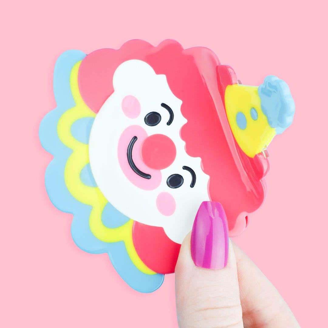 Clown Hair Claw, Cute, Funny, Hair Accessories, Colorful, Circus, Silly ...
