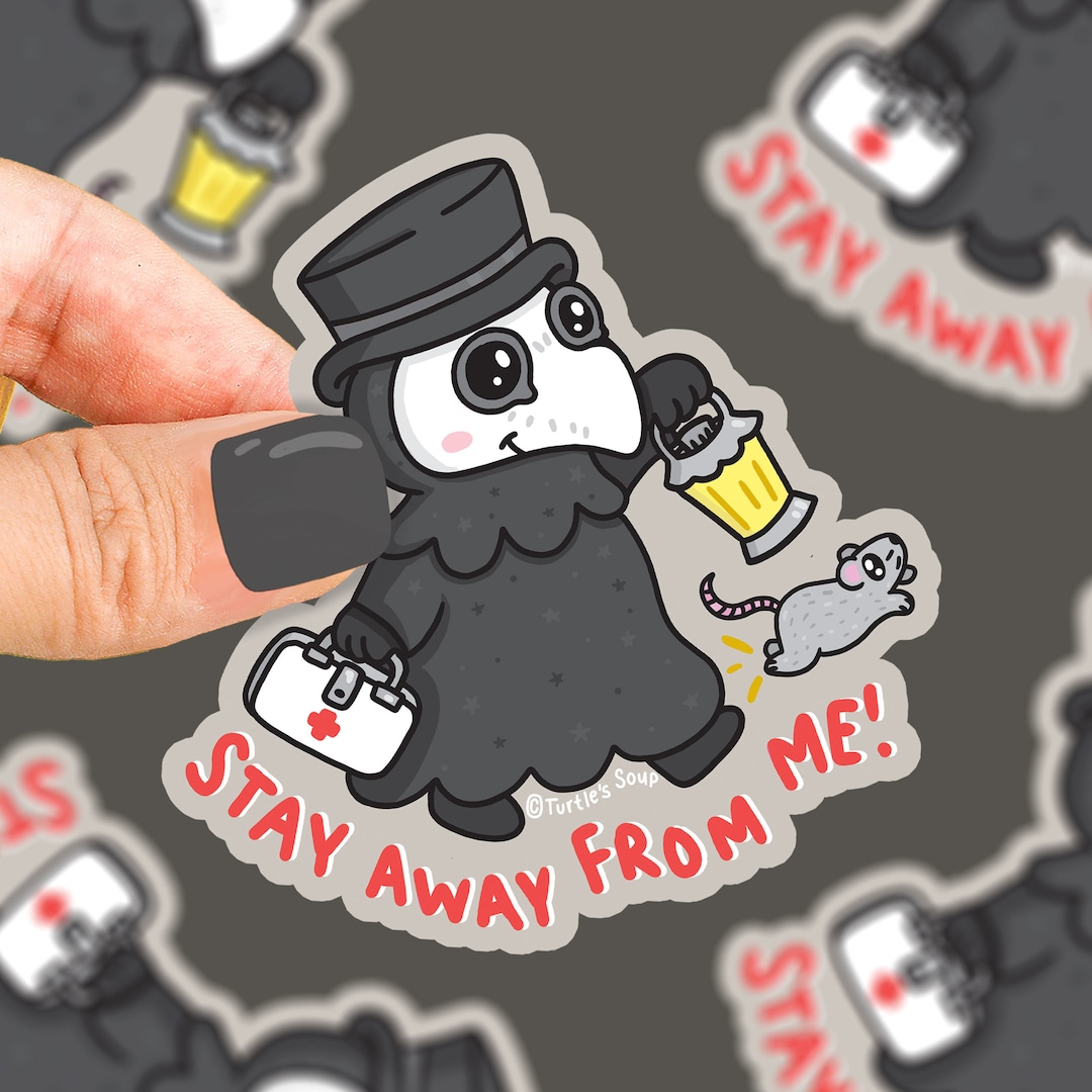 Plague Doctor Sticker, Plague Sticker, Chibi, Medieval Sticker ...