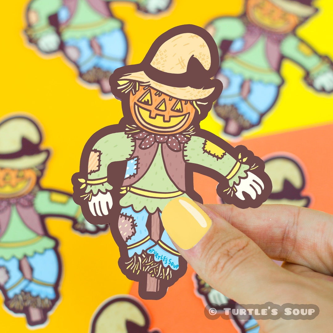 Scarecrow Sticker Halloween Fall Autumn Pumpkin Patch - Etsy