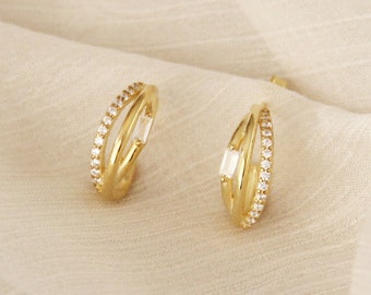 Triple Diamond Earrings - Etsy