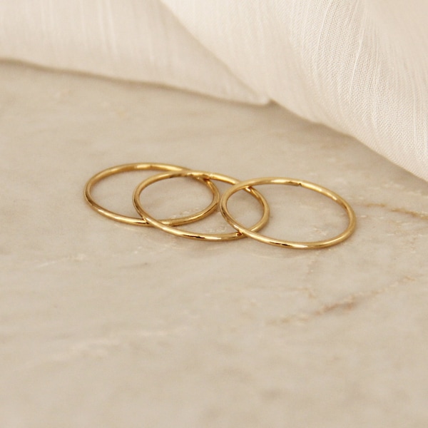Gold Ring Set - Etsy