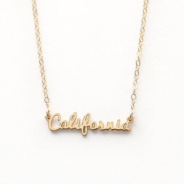 California Necklace - Etsy