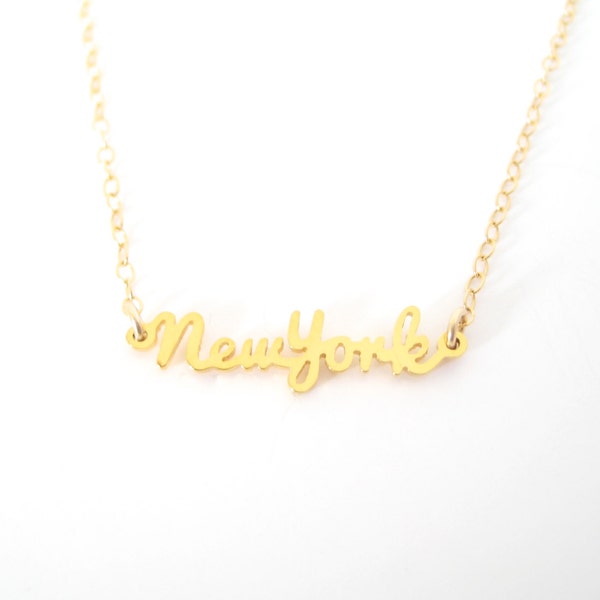 New York Necklace - Etsy