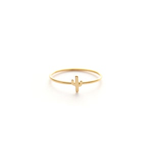 Cactus Ring Dainty Gold Filled Cactus Ring Minimalist Ring Plant ...