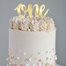 Gold One Cake Topper One Cake Topper Mirror Gold Cake Topper - Etsy